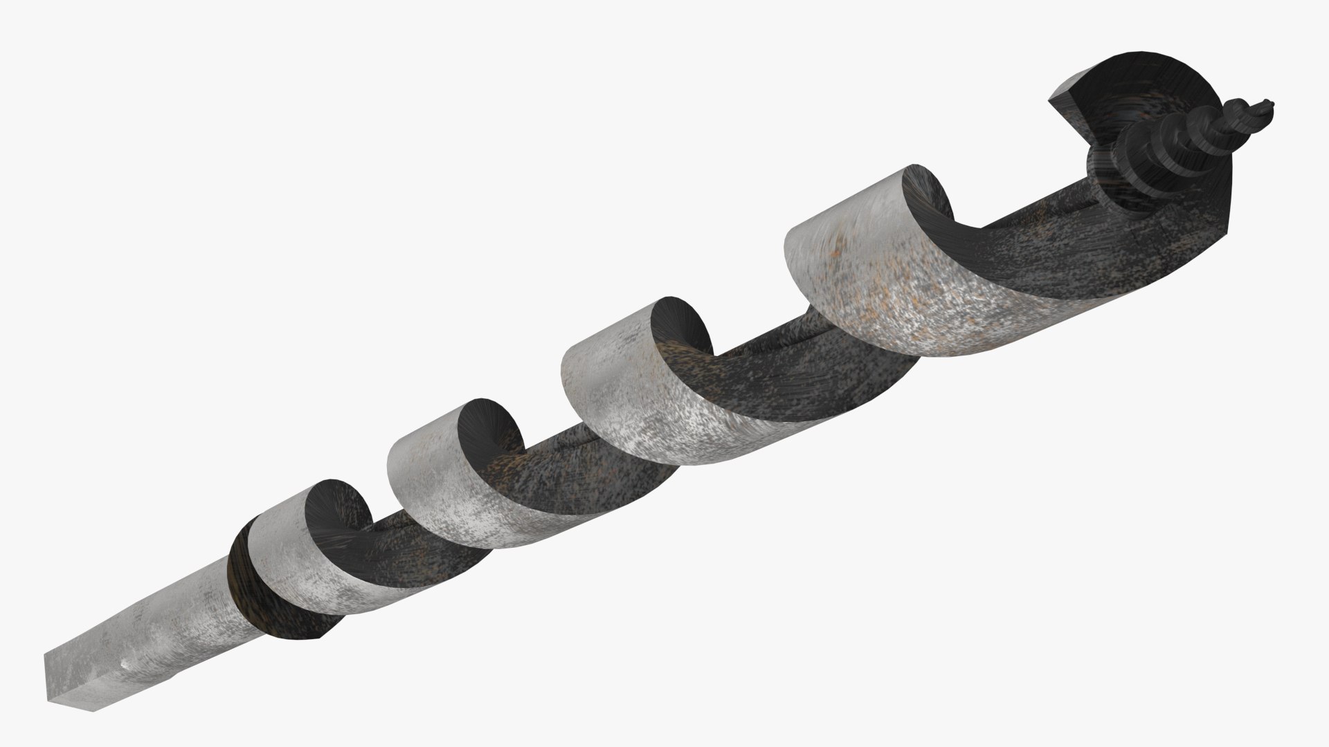 Wood Boring Auger Bit Old 3D - TurboSquid 2110817