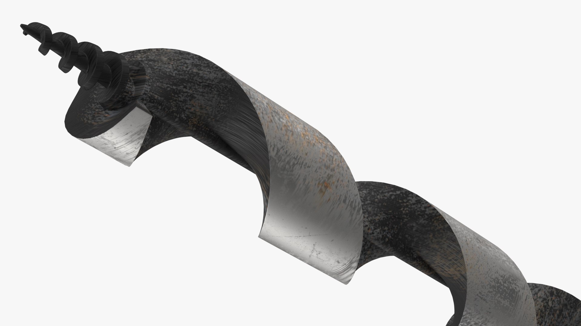 Wood Boring Auger Bit Old 3D - TurboSquid 2110817