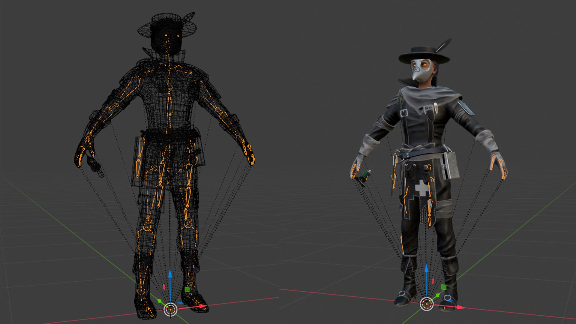 3D Plague Doctor Model - TurboSquid 2384213