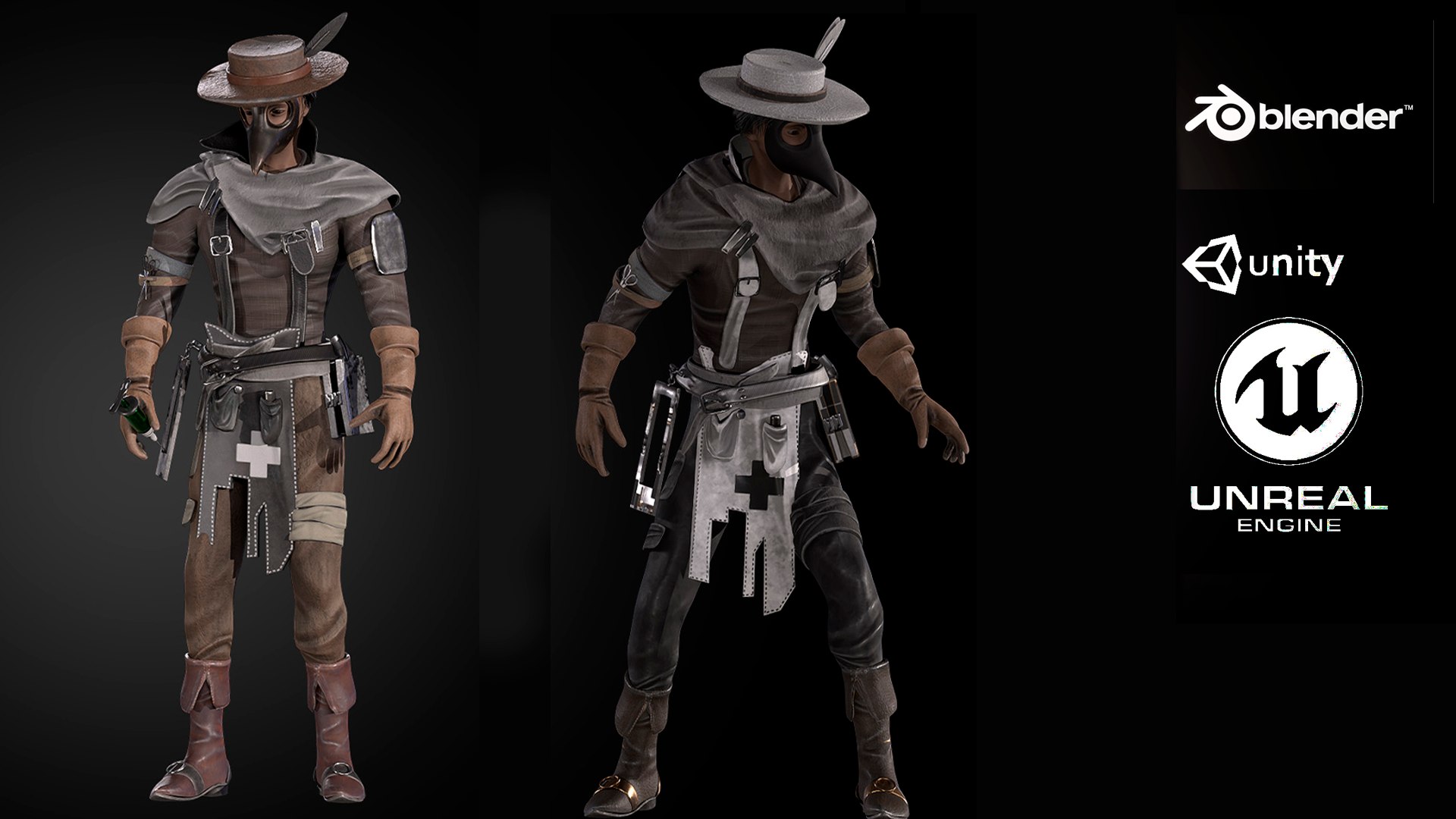 3D Plague Doctor Model - TurboSquid 2384213