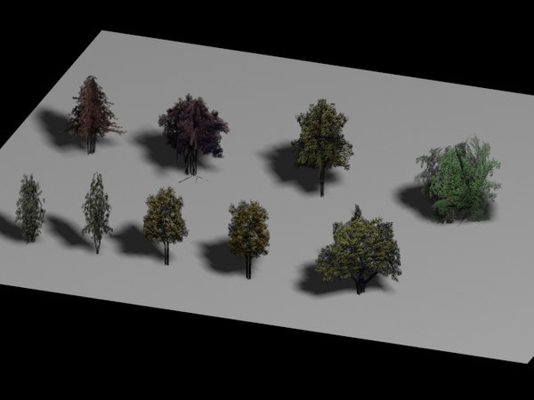 tree polys - 3d model