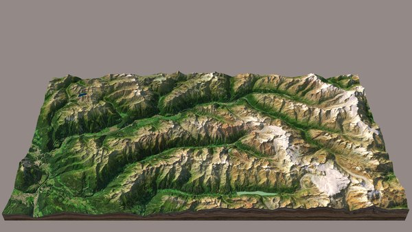 modelo 3d montañas austriacas - TurboSquid 2001234