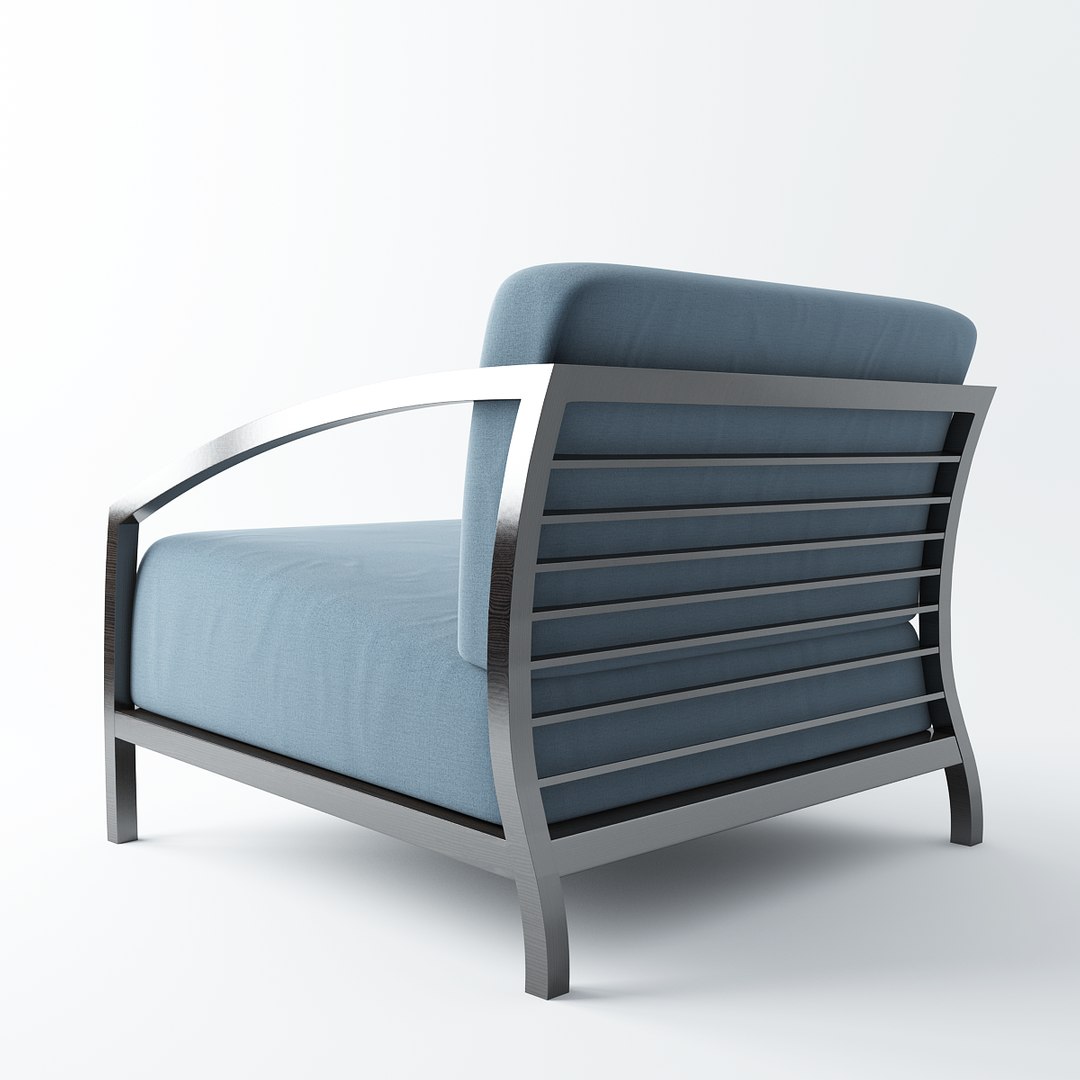 mel modern chair 3d max