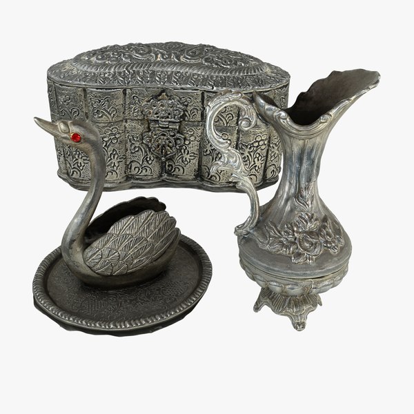 3d model silverware silver