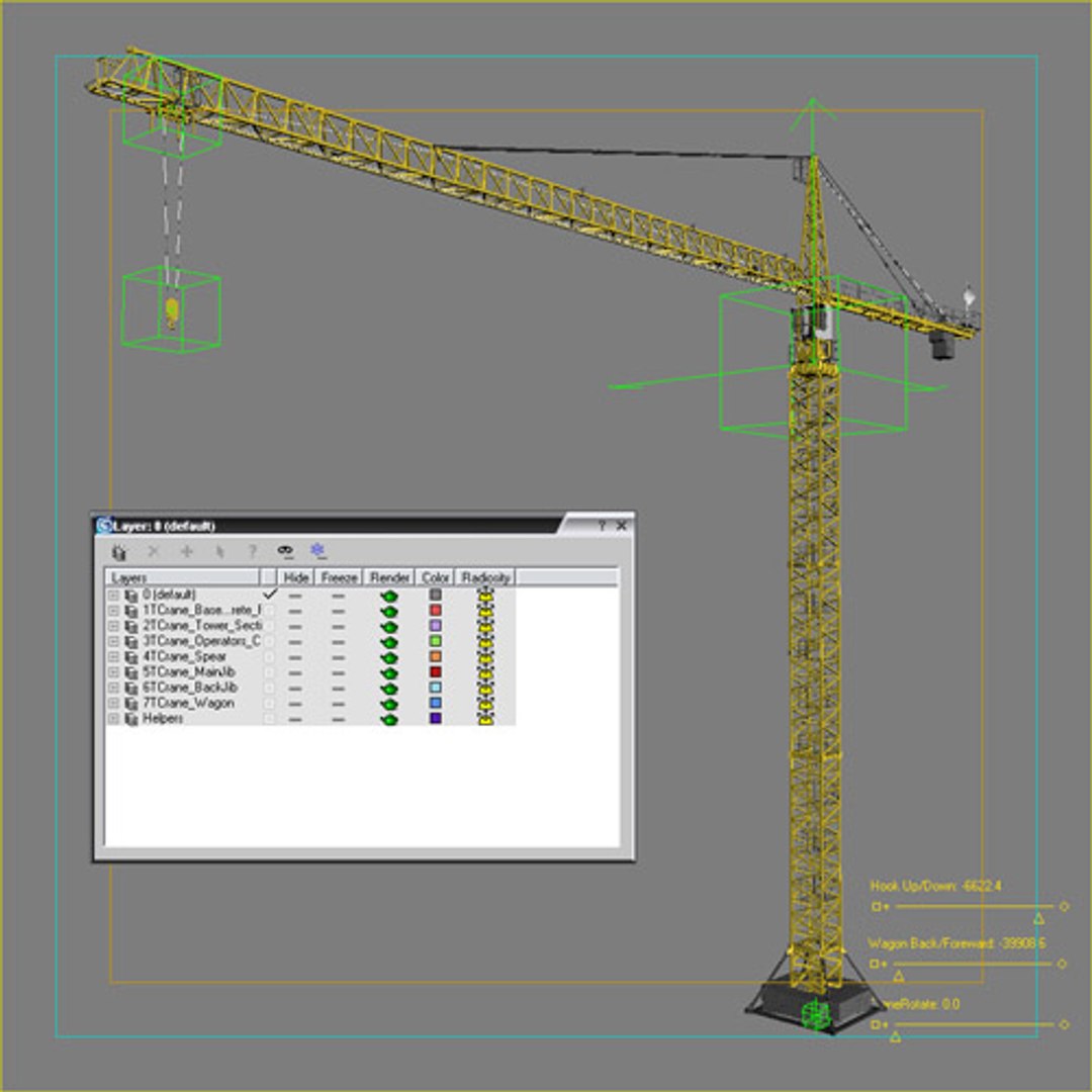 Tower Crane 3d Model