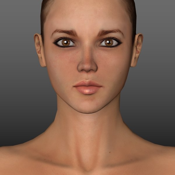 cinema4d female head
