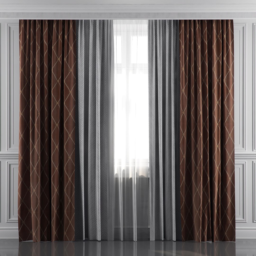 3D Model Curtain Set 11 - TurboSquid 1661602