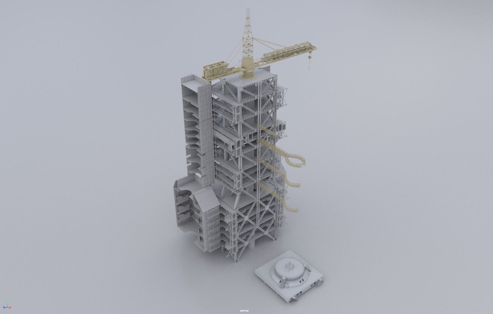 Rocket Launch Pad 3D Model - TurboSquid 1540479