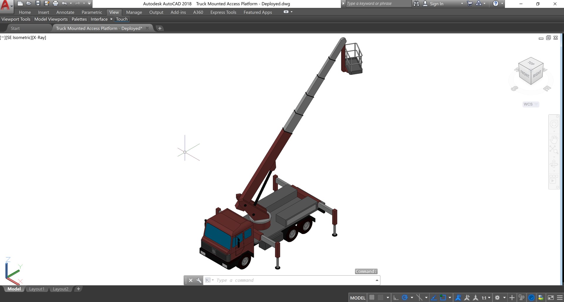 3D Parametric Truck-Mounted Access Platform - Revit Family Model ...