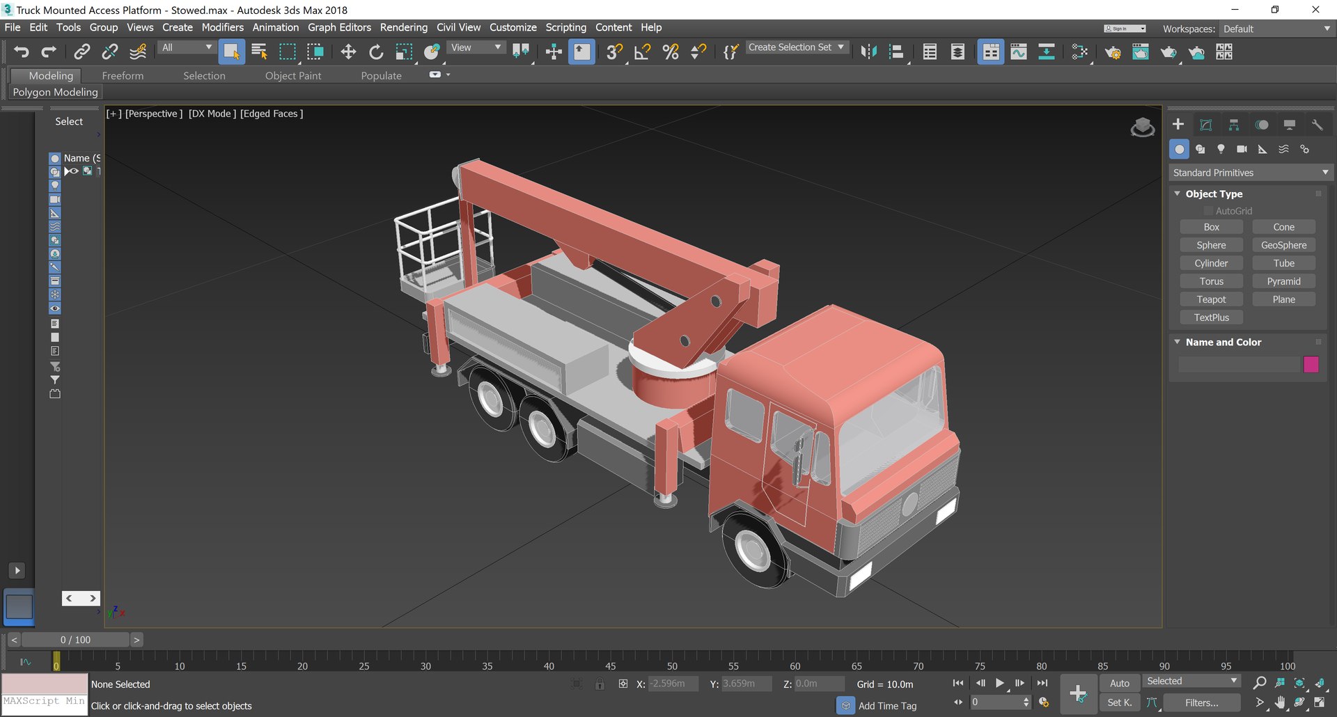3D Parametric Truck-Mounted Access Platform - Revit Family Model ...