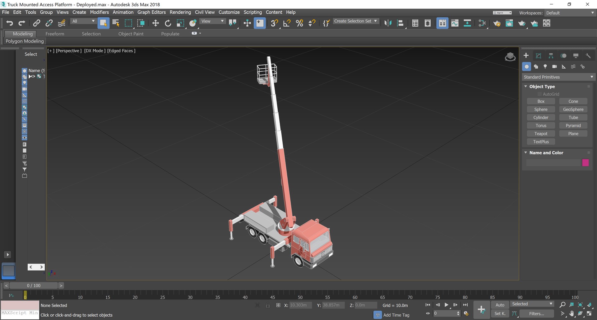 3D Parametric Truck-Mounted Access Platform - Revit Family Model ...