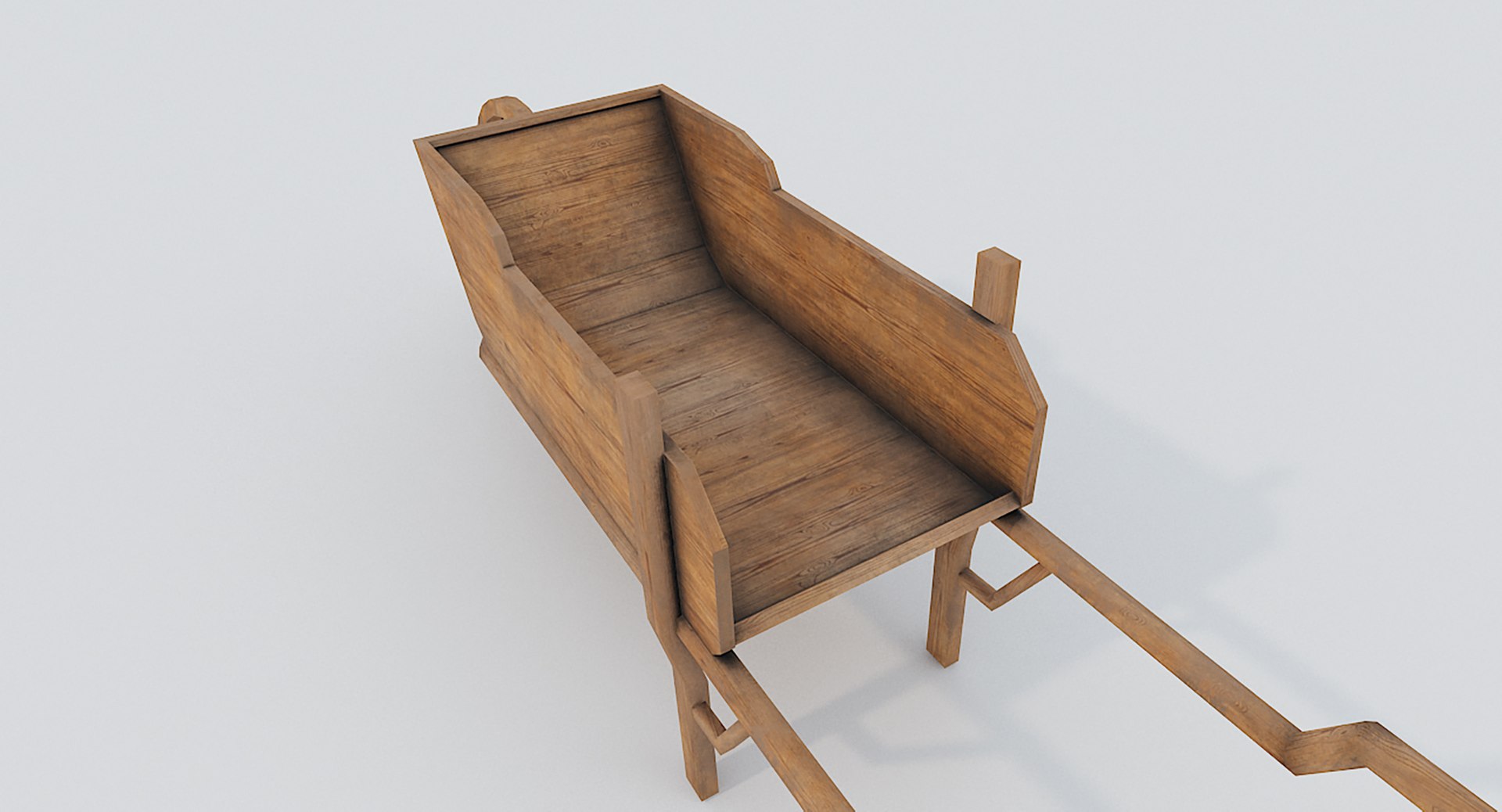 Wooden Barrow Model - TurboSquid 1737359