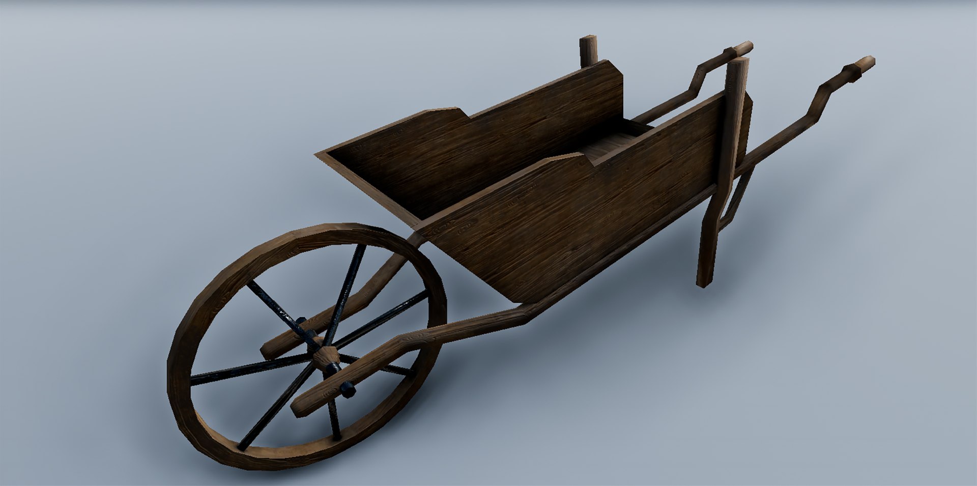 Wooden Barrow Model - TurboSquid 1737359