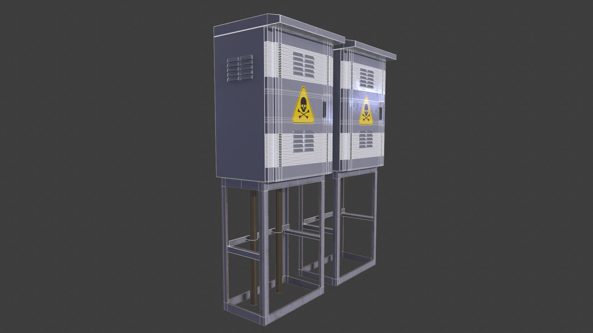 3D Street Electrical Box - TurboSquid 1749831