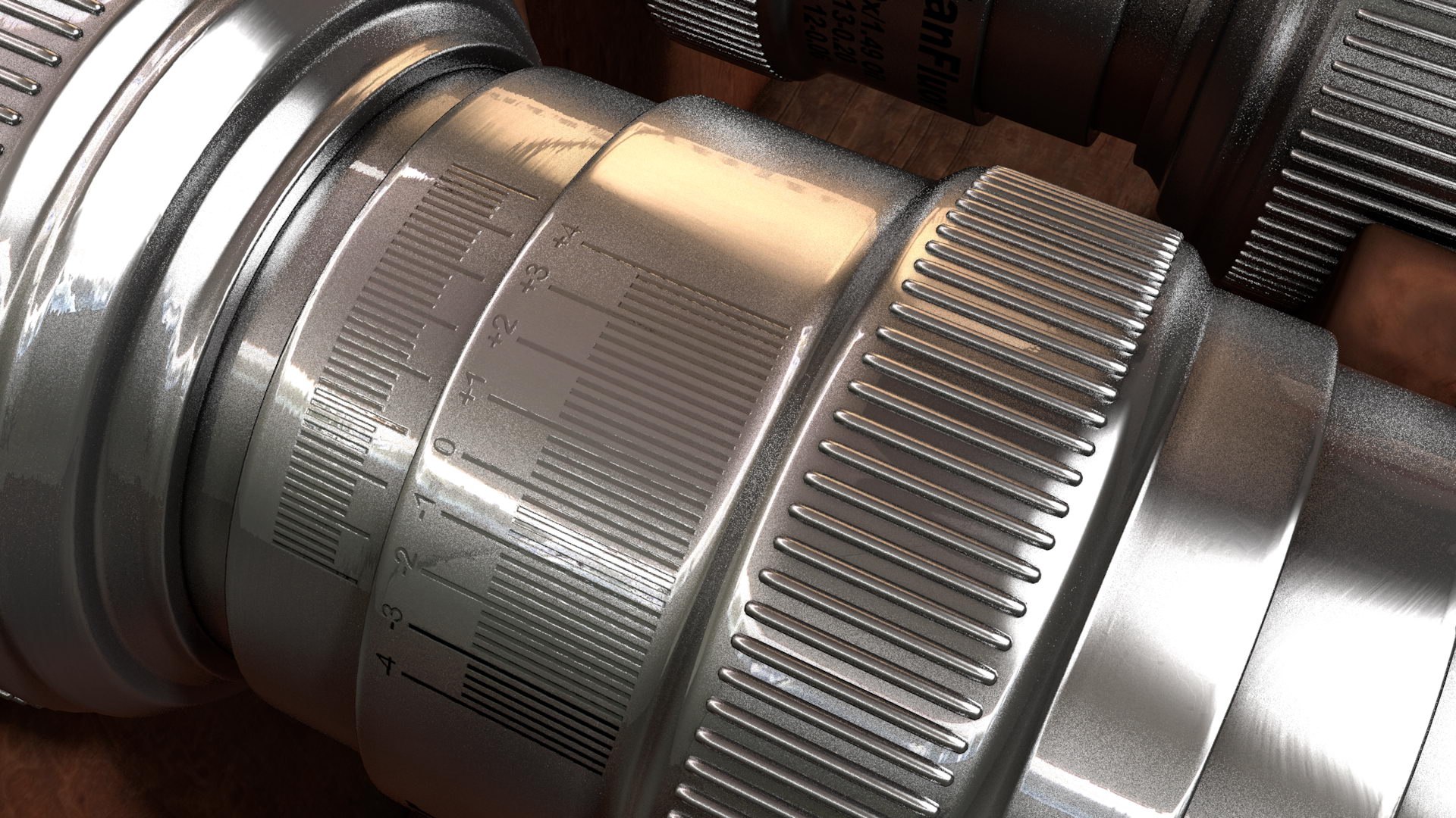 3D microscope objective vintage shiny model - TurboSquid 1376589