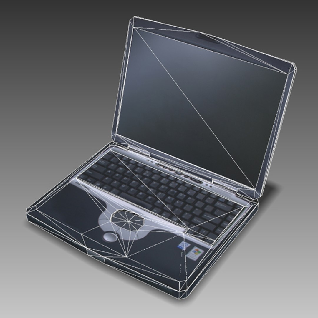 Notebook Compaq 3d Model