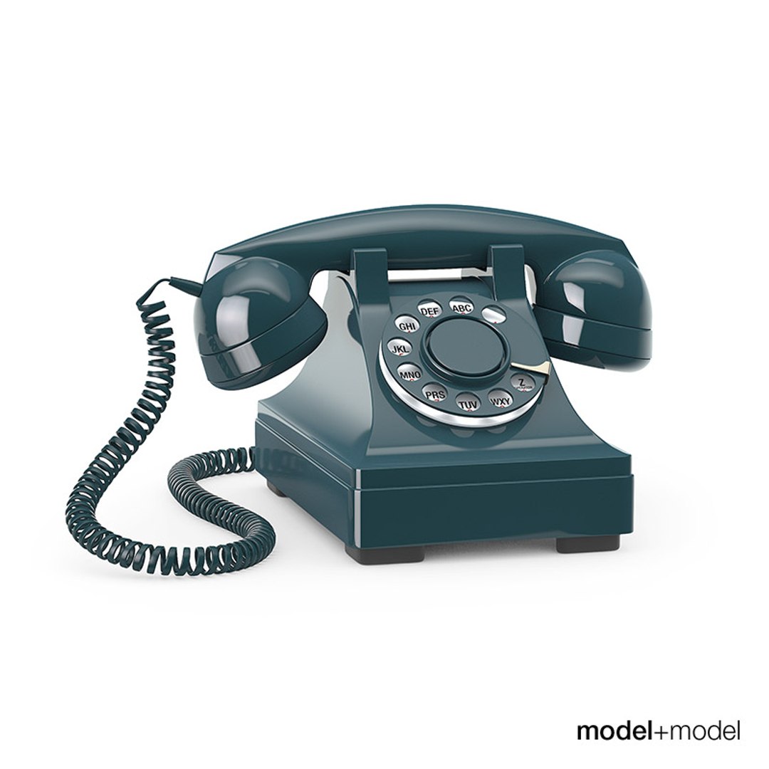3ds Max Western Electric 302 Phone