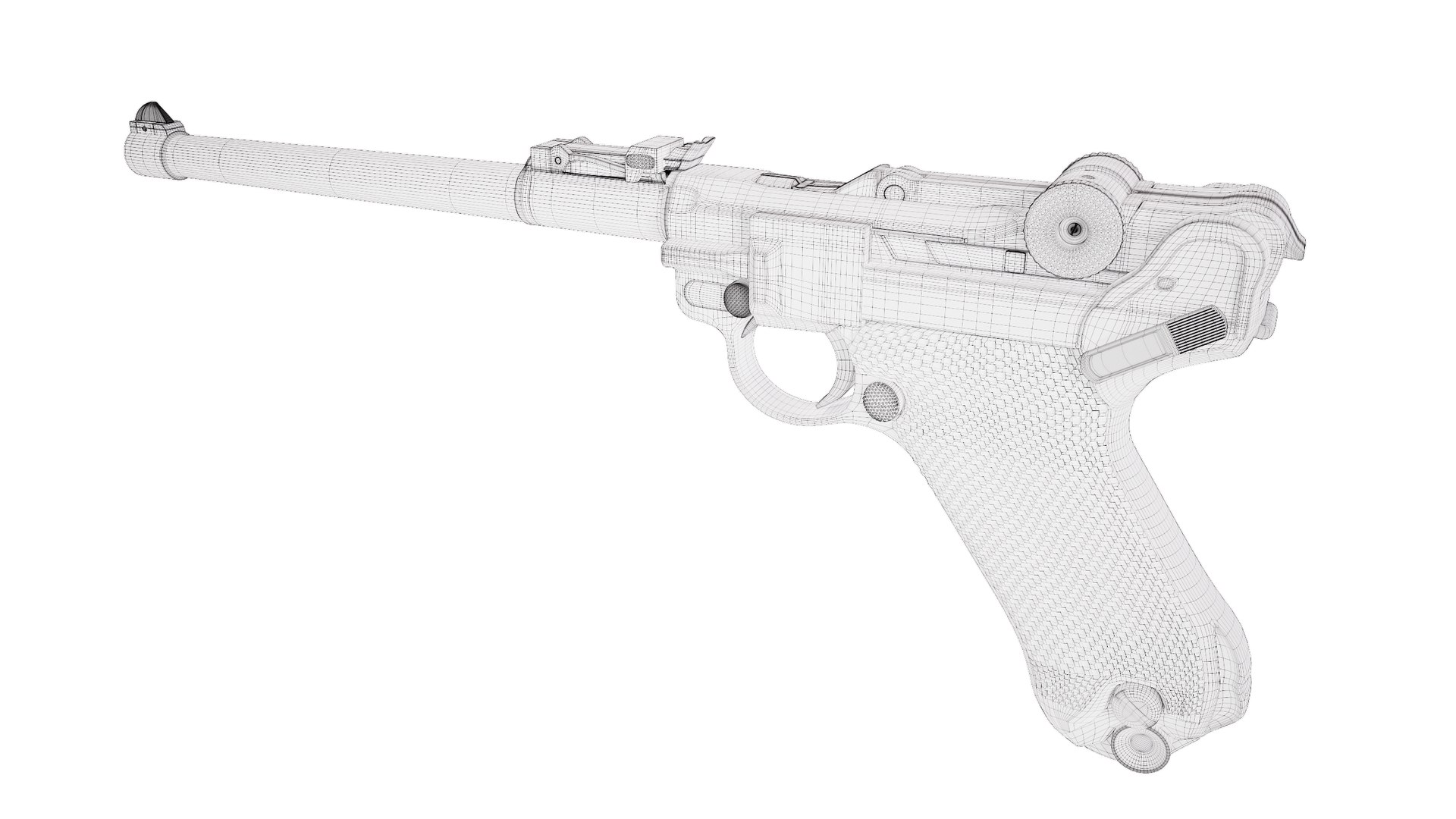 3D Artillery Luger LP08 Pistol Model - TurboSquid 1761655