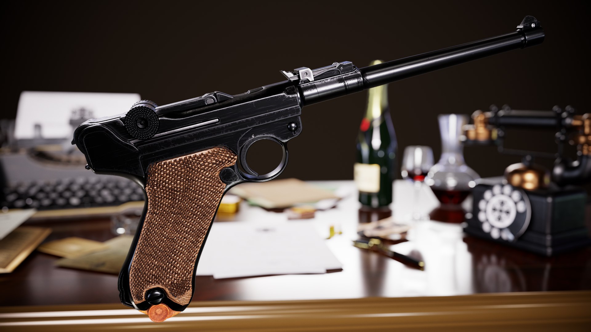 3D Artillery Luger LP08 Pistol Model - TurboSquid 1761655