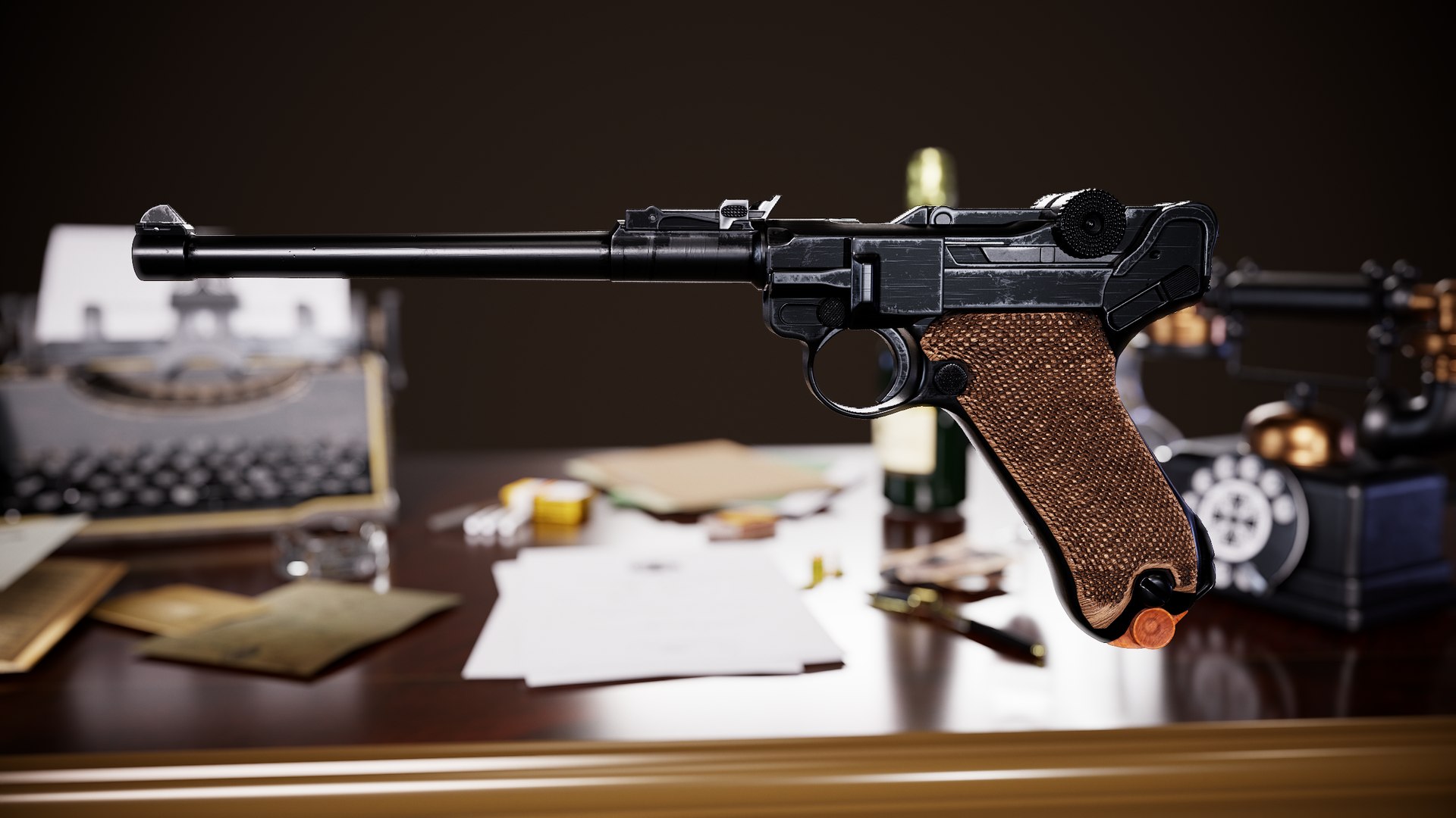 3D Artillery Luger LP08 Pistol Model - TurboSquid 1761655