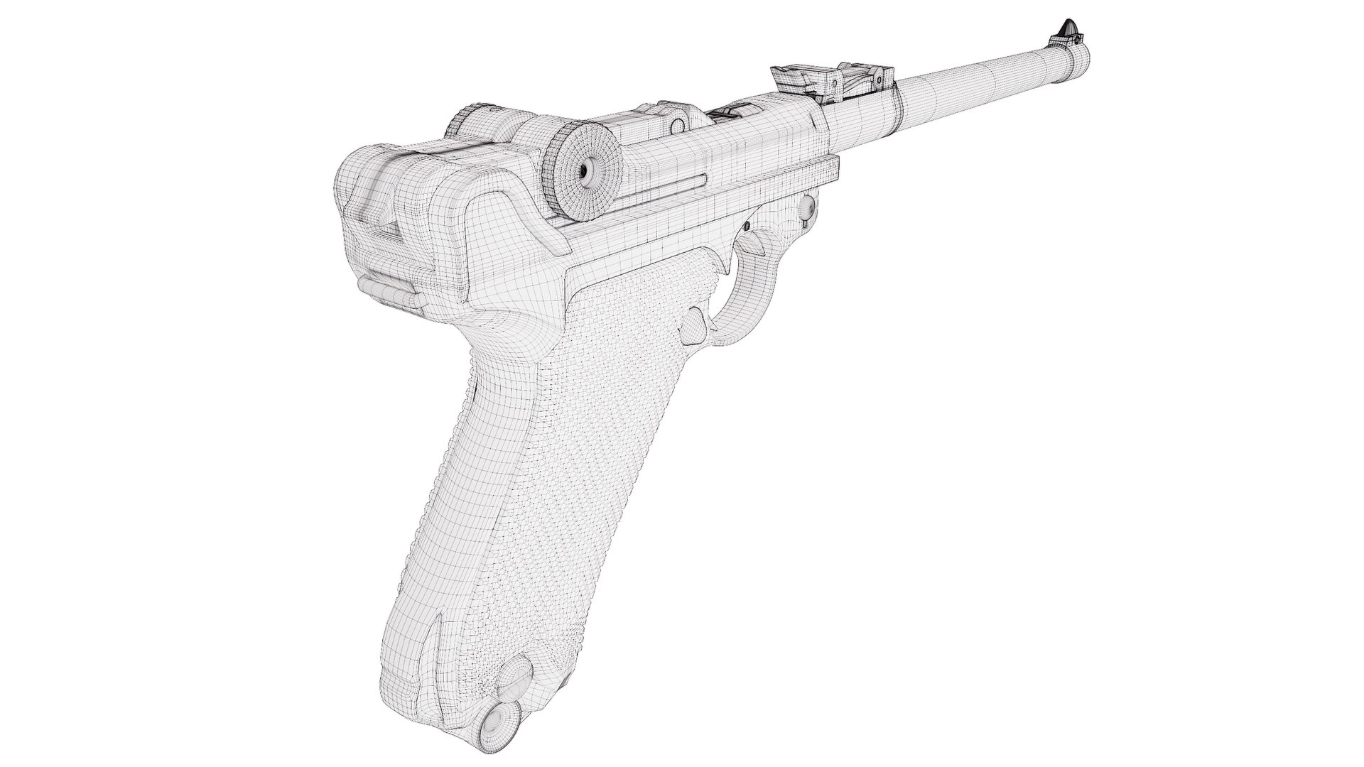 3D Artillery Luger LP08 Pistol Model - TurboSquid 1761655