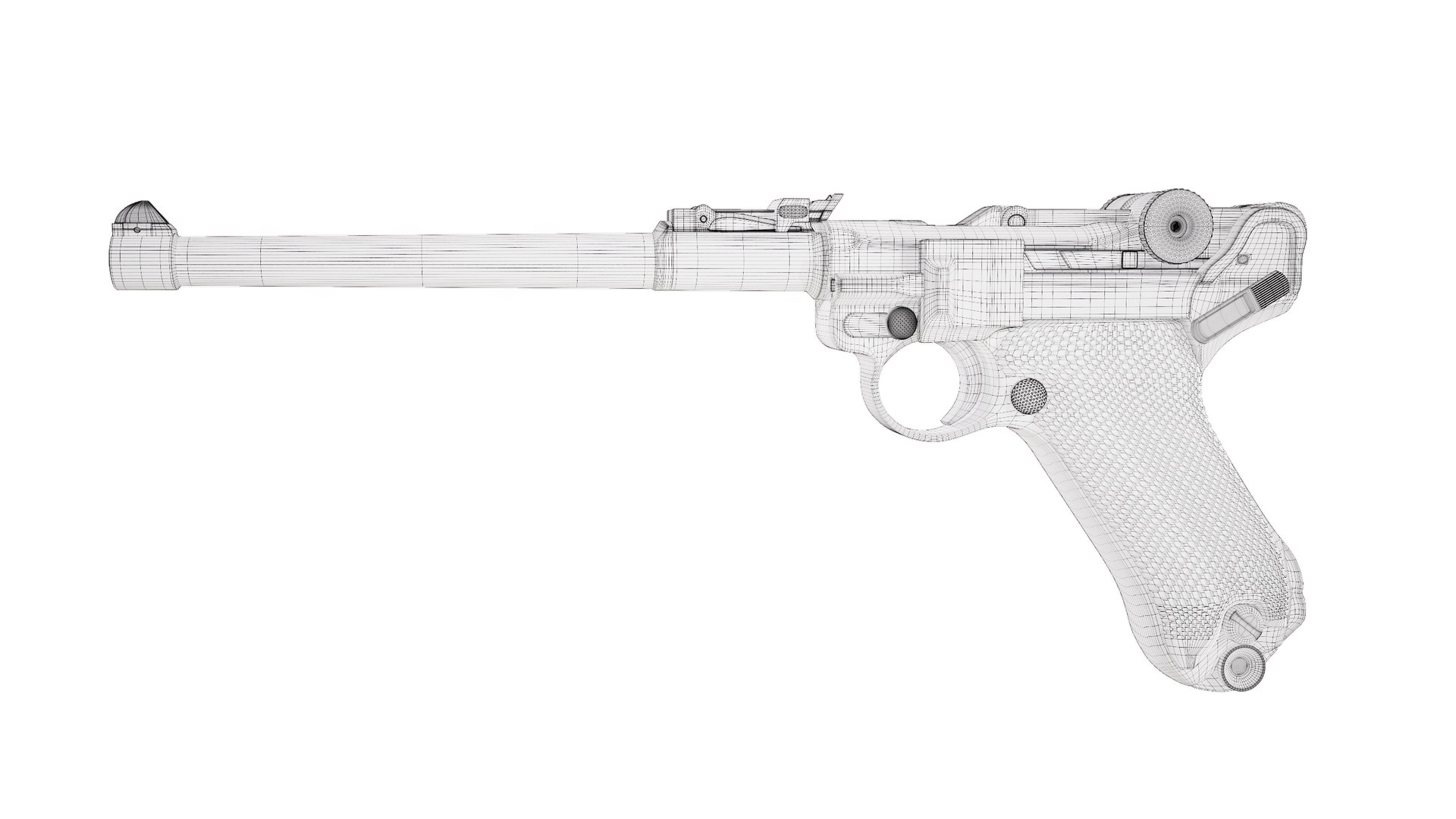 3D Artillery Luger LP08 Pistol Model - TurboSquid 1761655