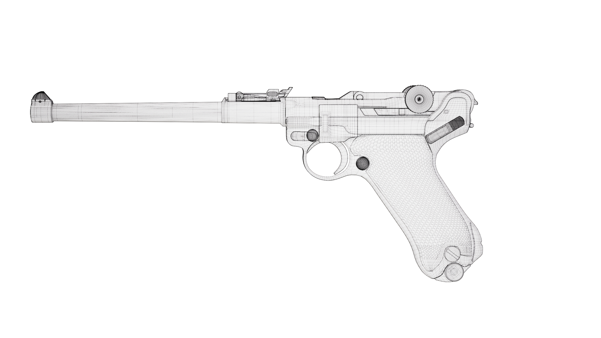 3D Artillery Luger LP08 Pistol Model - TurboSquid 1761655