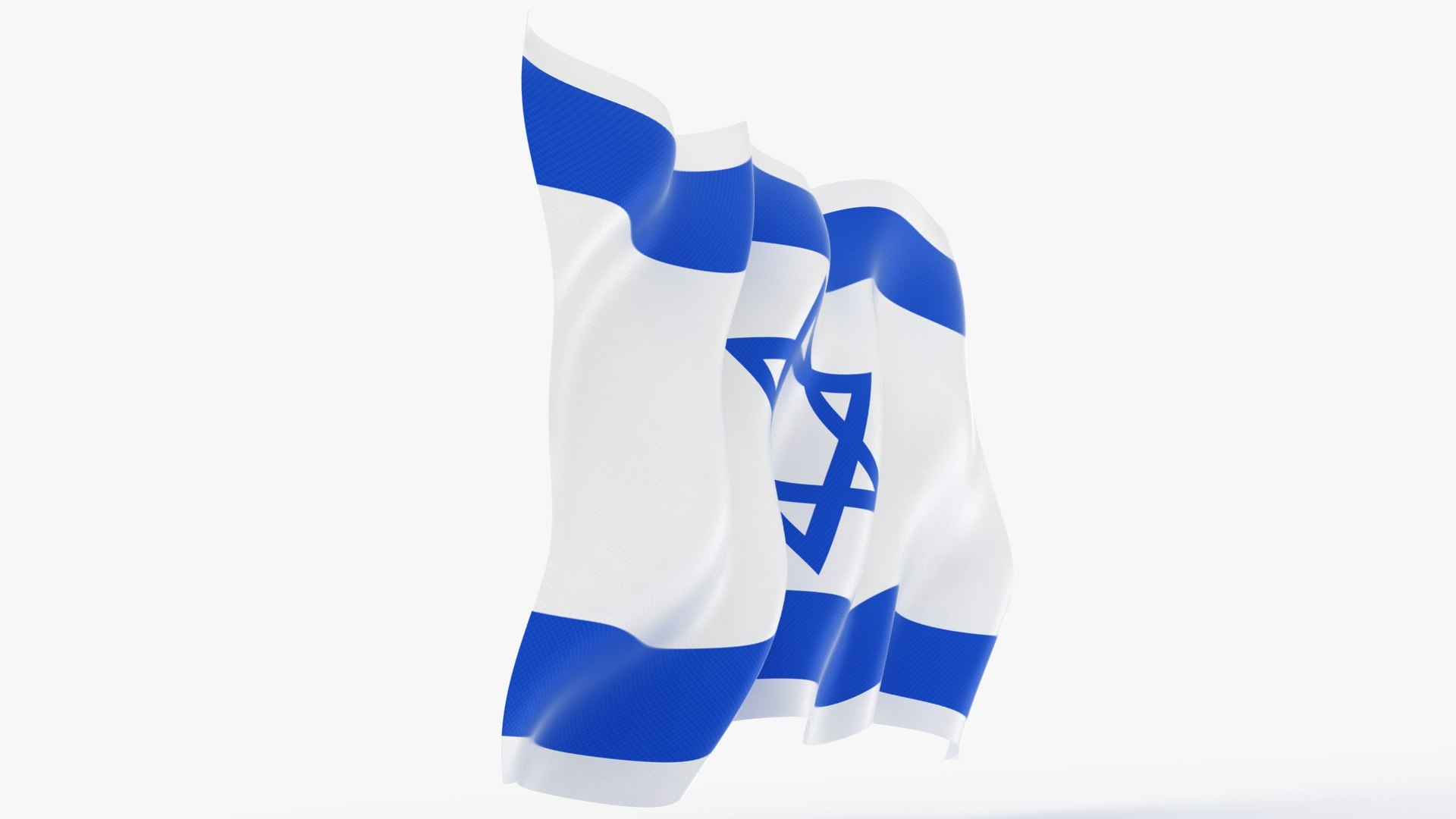 Realistic israel flag 3D - TurboSquid 1613970