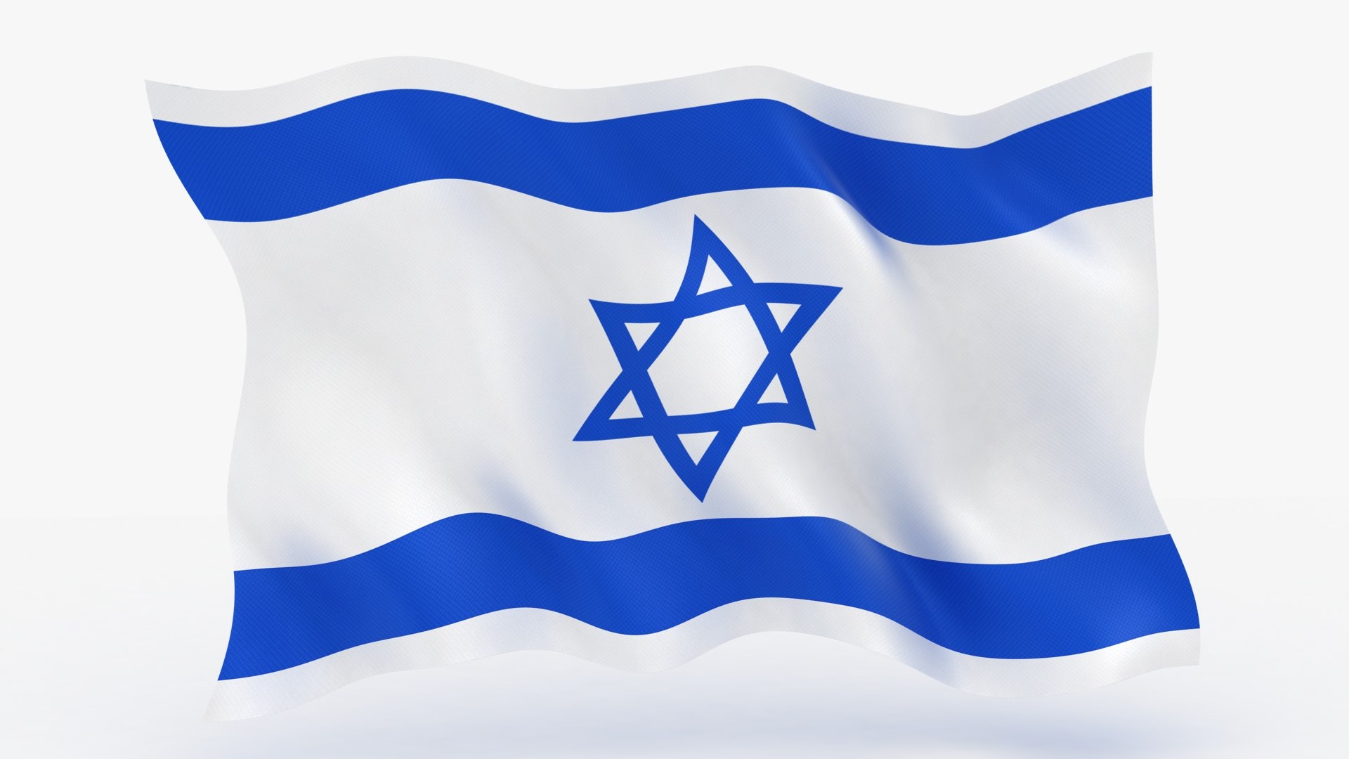 Realistic israel flag 3D - TurboSquid 1613970
