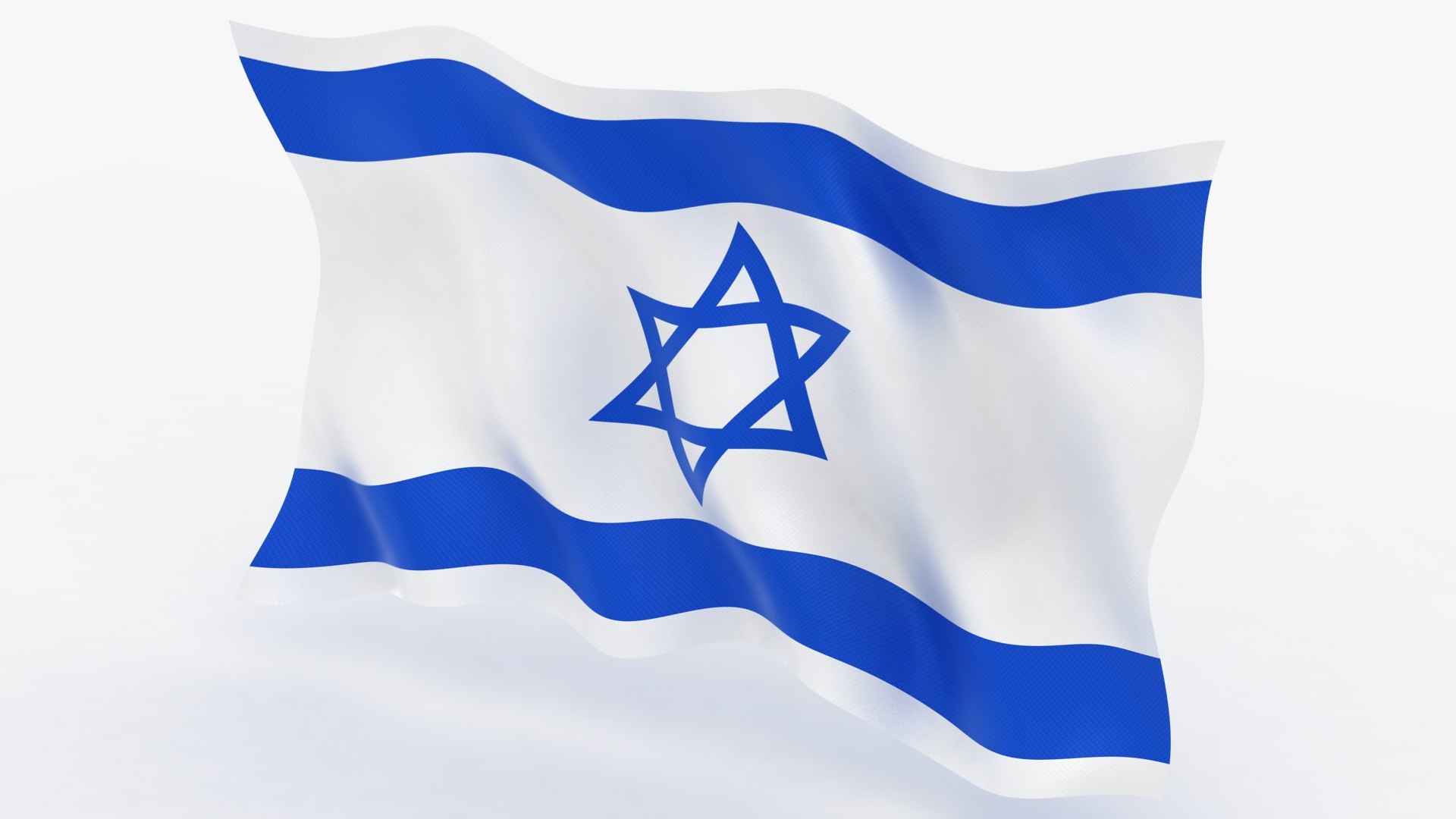 Realistic israel flag 3D - TurboSquid 1613970
