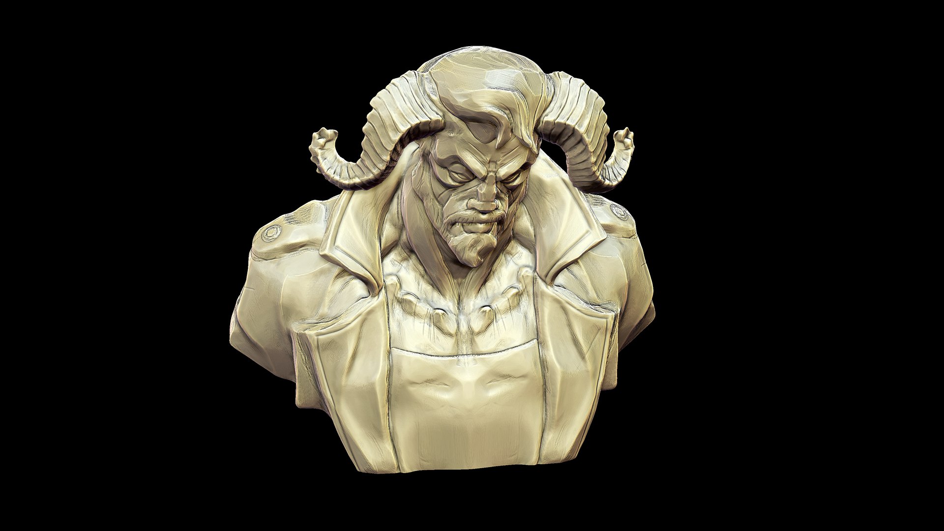The Ram Character Bust Model - TurboSquid 2273582