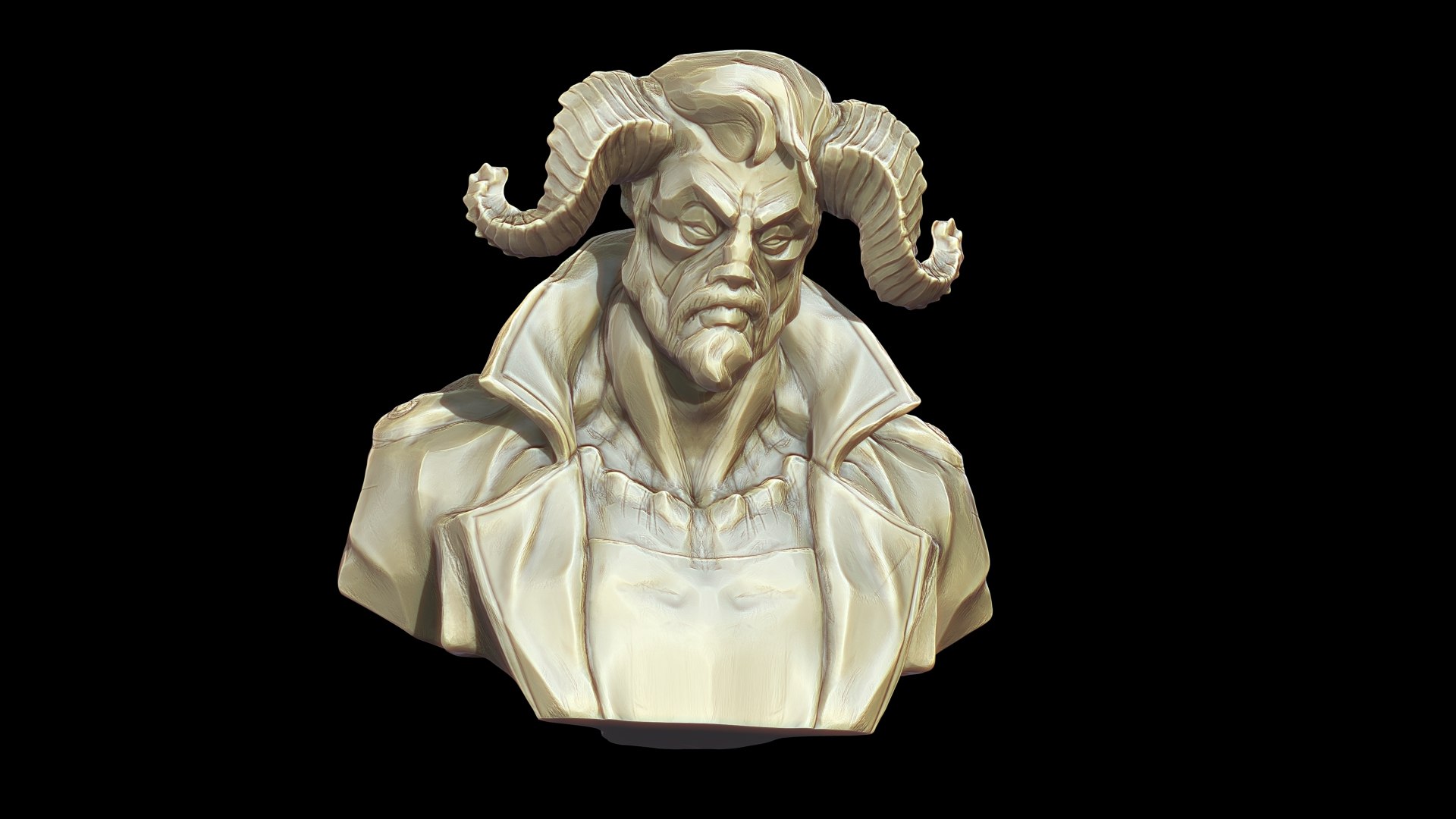 The Ram Character Bust Model - TurboSquid 2273582