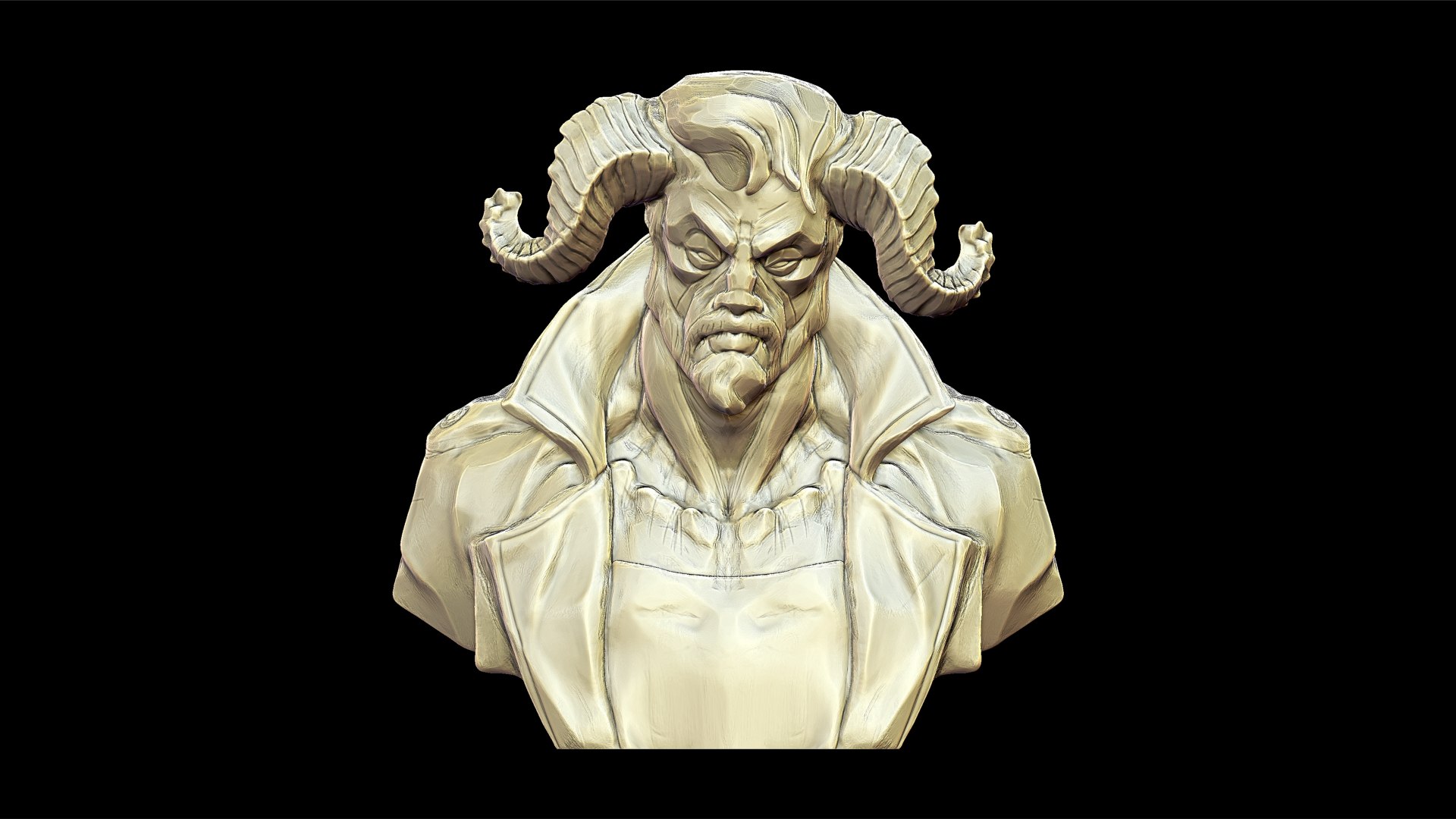 The Ram Character Bust Model - TurboSquid 2273582