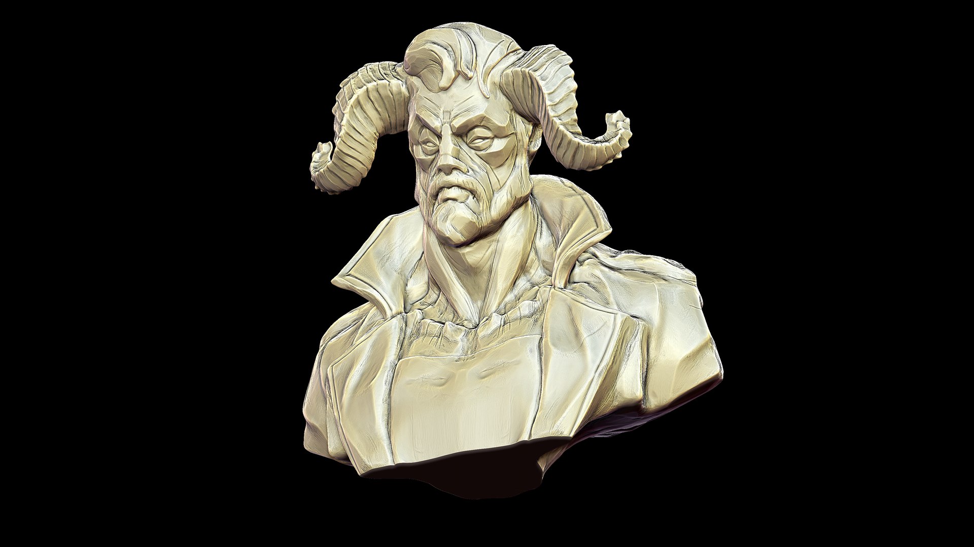 The Ram Character Bust Model - TurboSquid 2273582