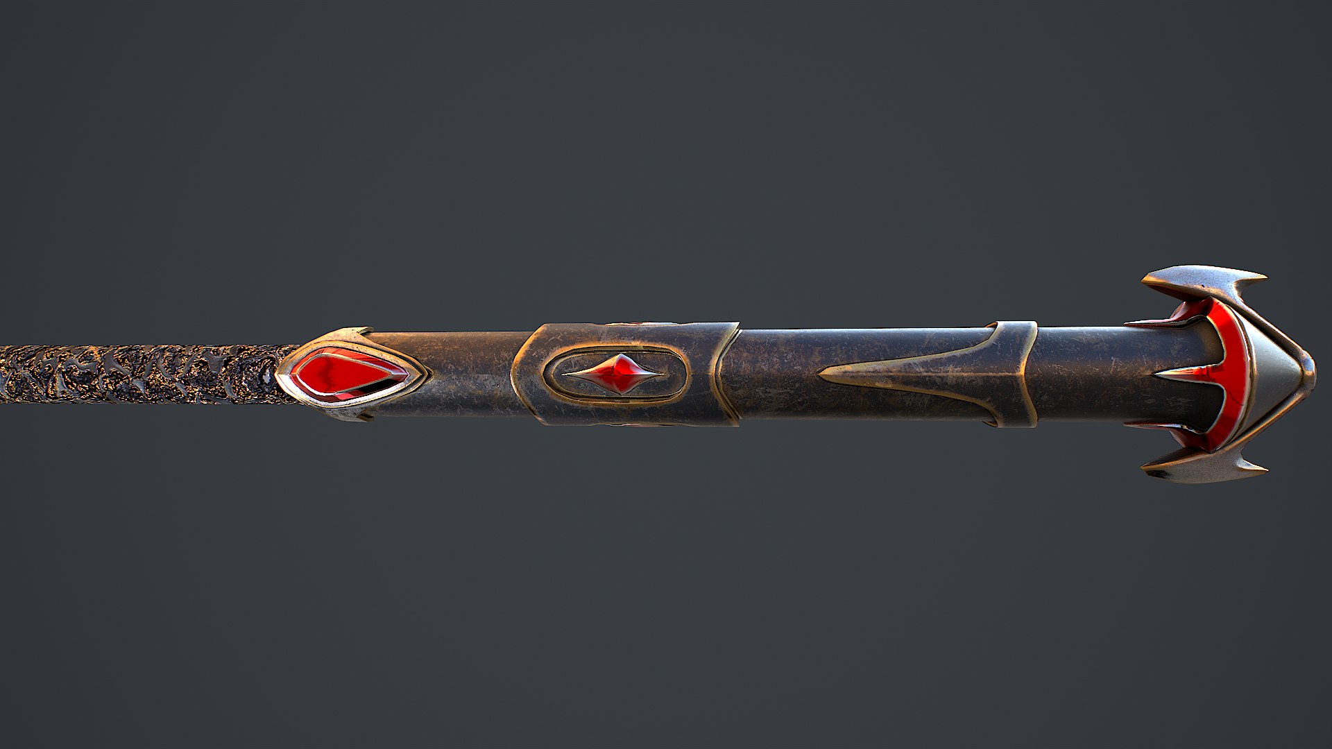 Combat Staff 2 3D Model - TurboSquid 2115139