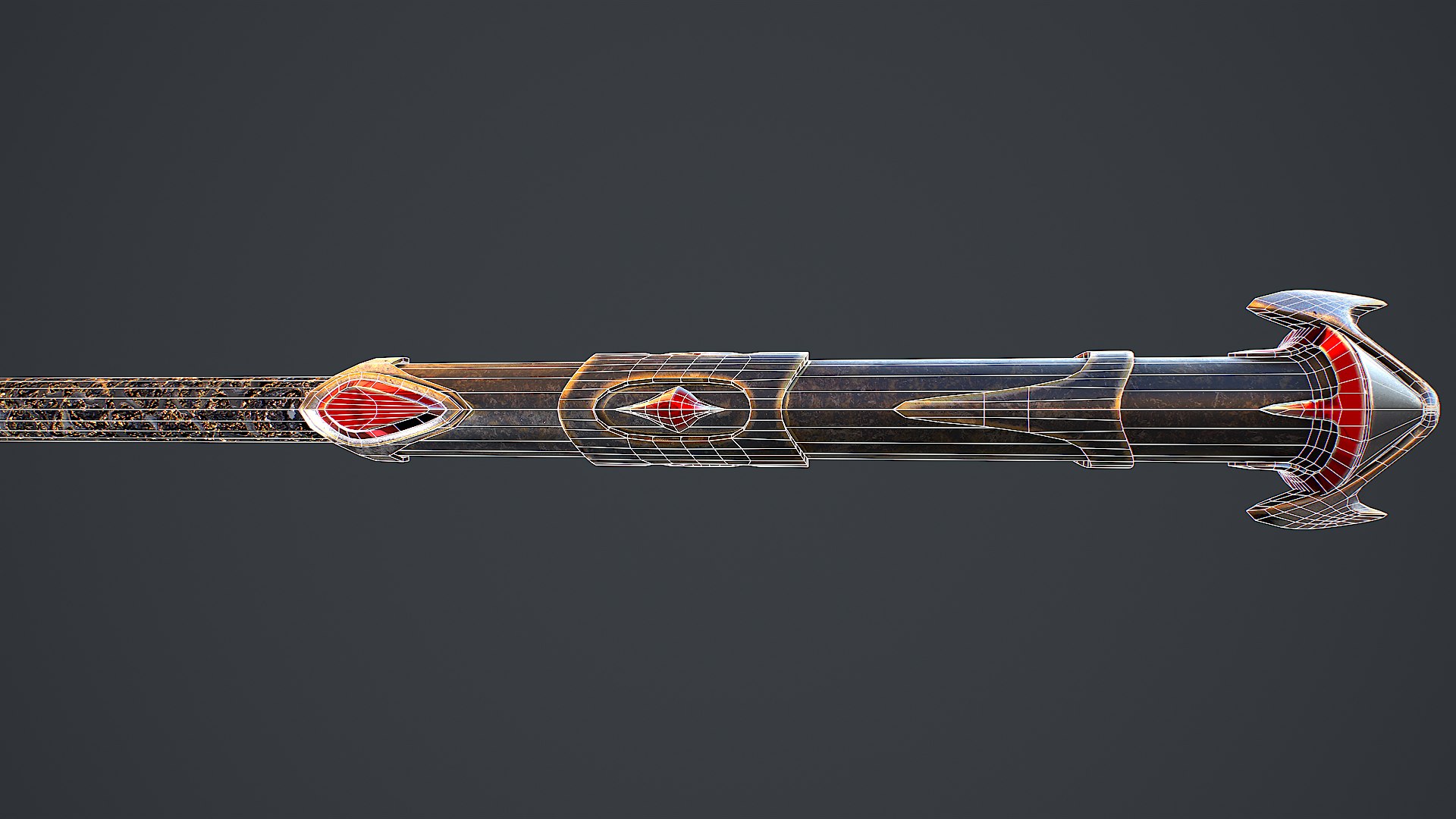 Combat Staff 2 3D Model - TurboSquid 2115139