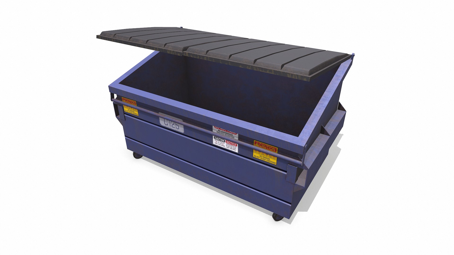 3D Dumpster Low-poly PBR Model - TurboSquid 2242659