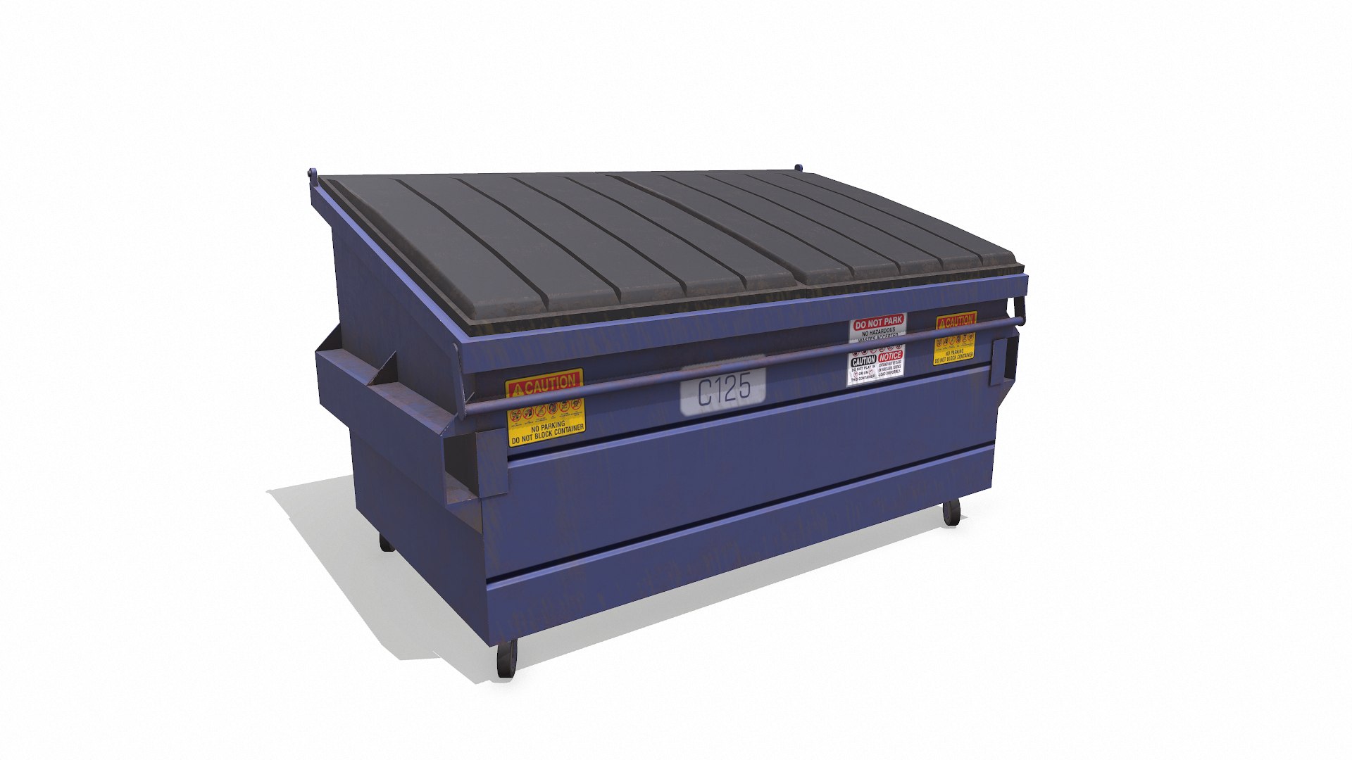 3D Dumpster Low-poly PBR Model - TurboSquid 2242659