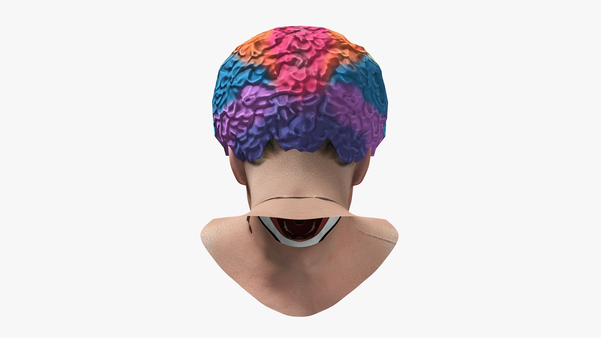 3D Man Clown Head Mens - TurboSquid 1587681