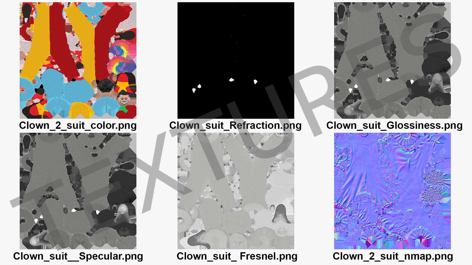 3D Man Clown Head Mens - TurboSquid 1587681