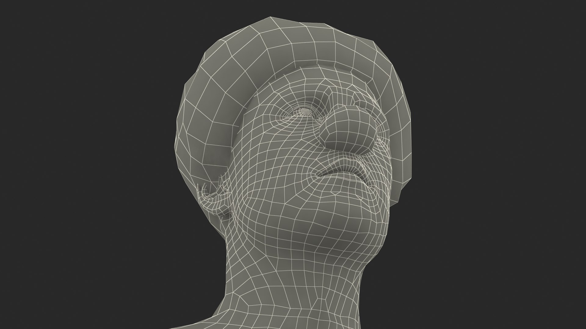 3D Man Clown Head Mens - TurboSquid 1587681