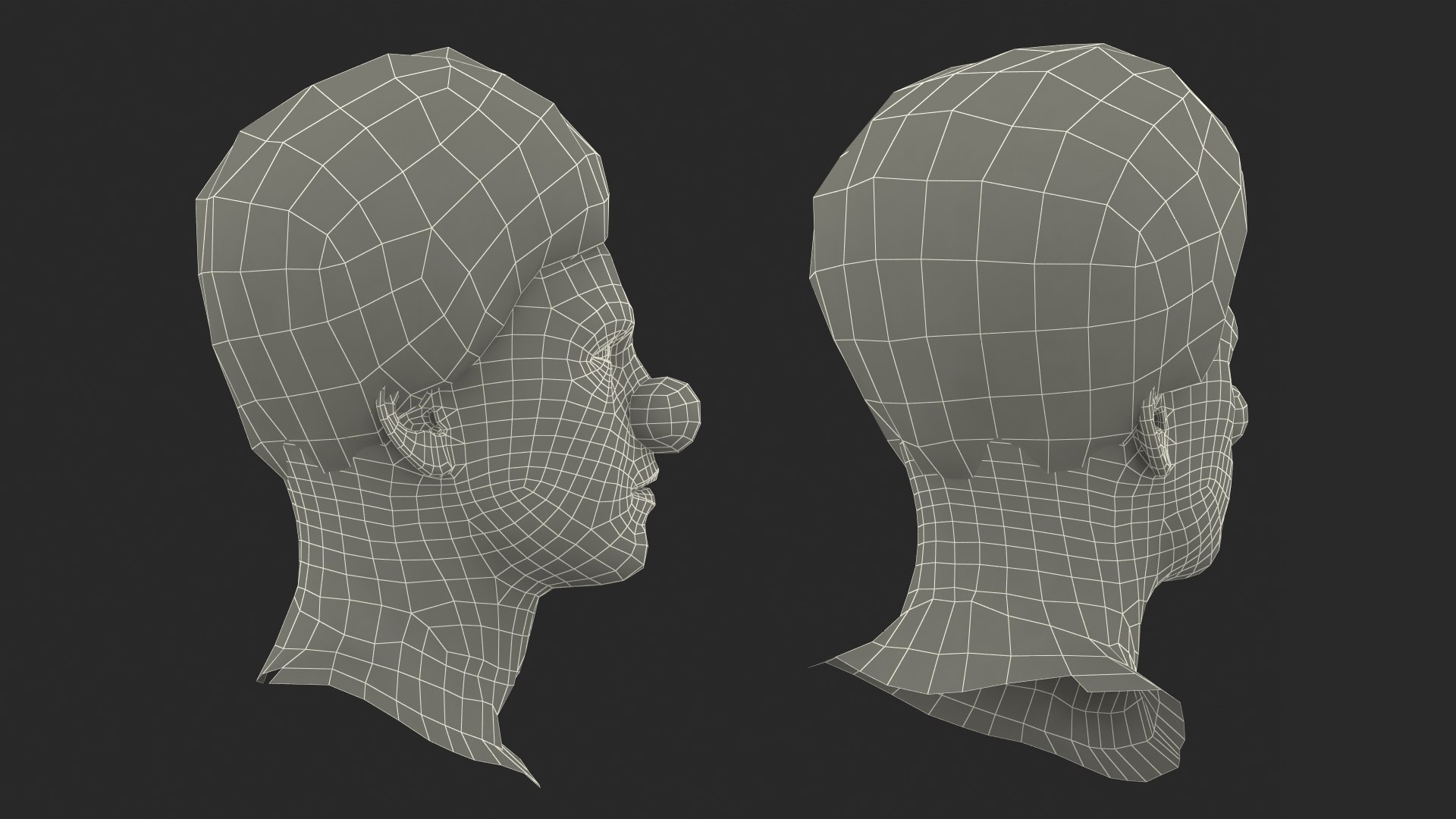 3D man clown head mens - TurboSquid 1587681