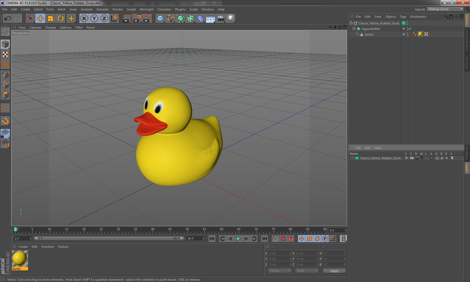 3D Classic Yellow Rubber Duck - TurboSquid 1208163