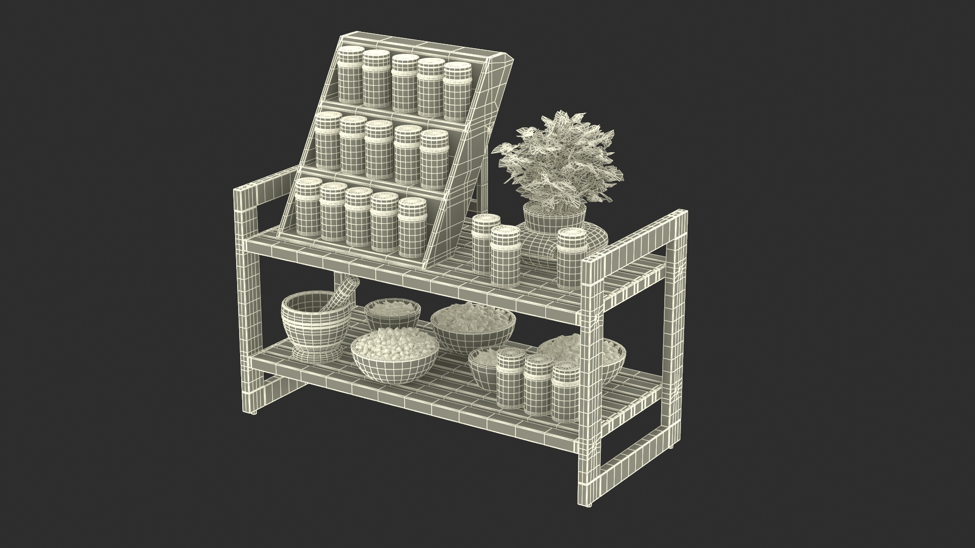 Kitchen Seasoning Storage Spice Rack 3D Model - TurboSquid 2351933