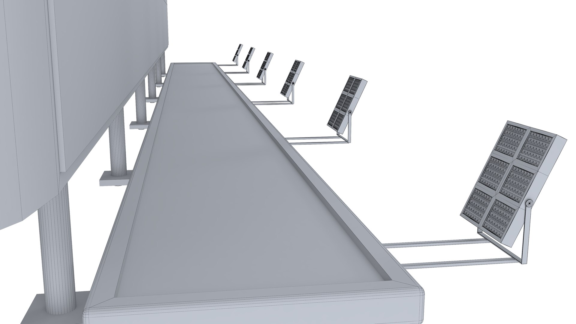 Street Structure Three Side Billboard 3D Model - TurboSquid 2279914