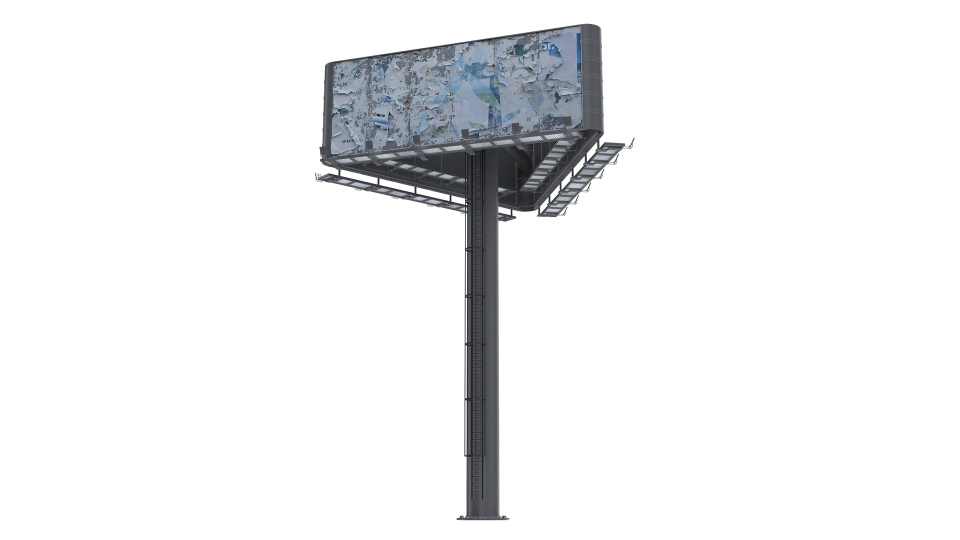 Street Structure Three Side Billboard 3D Model - TurboSquid 2279914