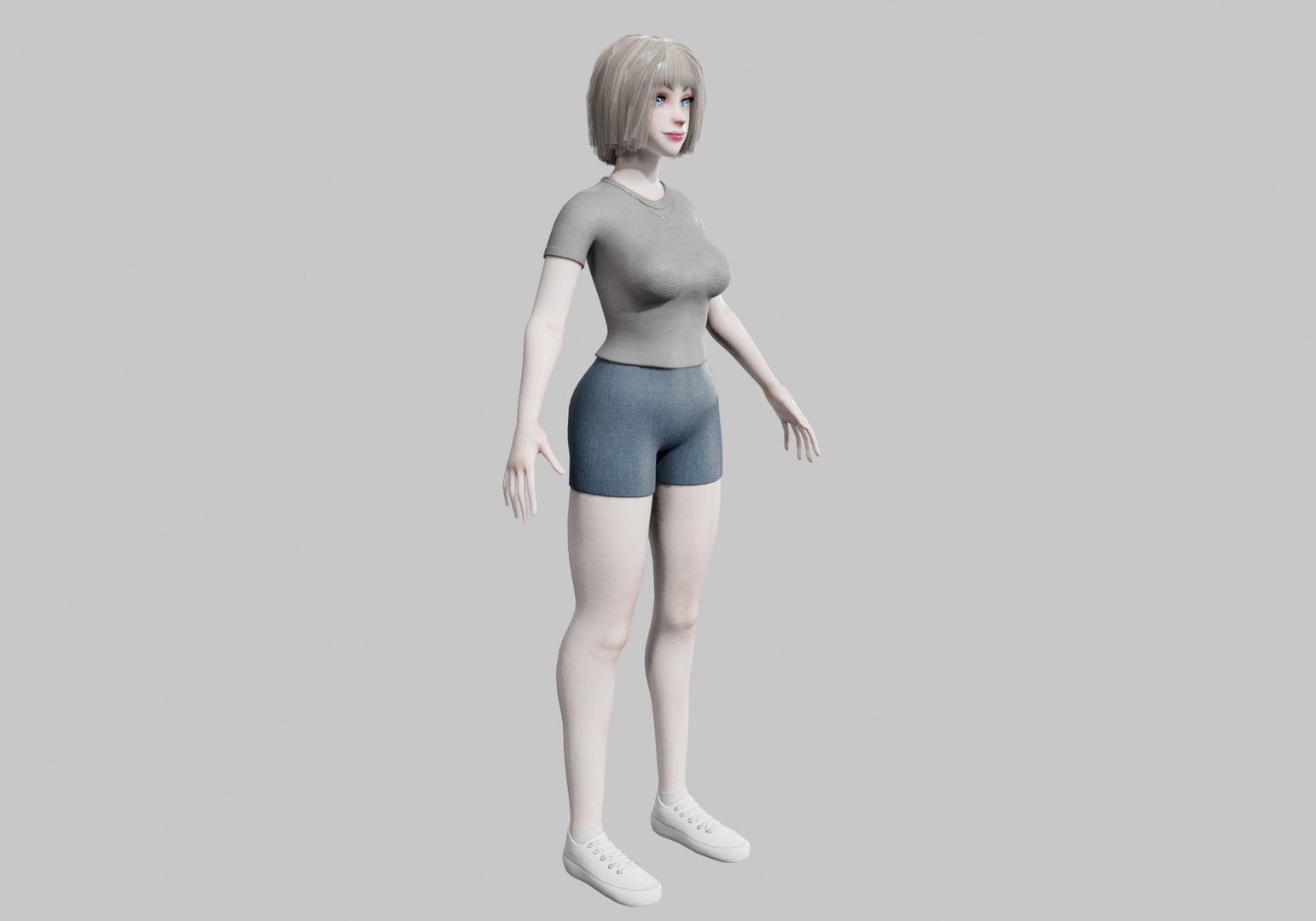 Cute Cool Woman V38449 3D - TurboSquid 2282149