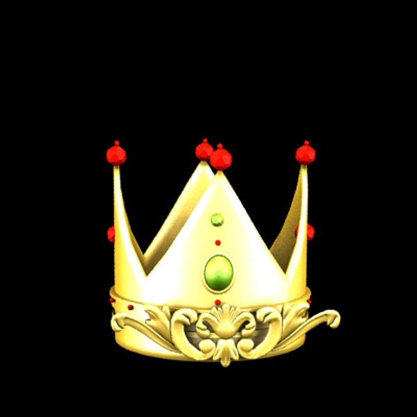 crown queen 3d model