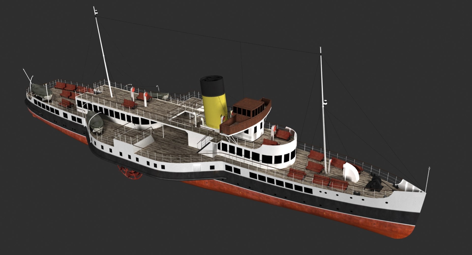 Steam Caledonia Model - TurboSquid 1243201