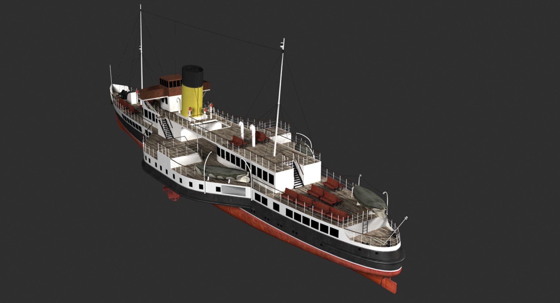 Steam Caledonia Model - TurboSquid 1243201